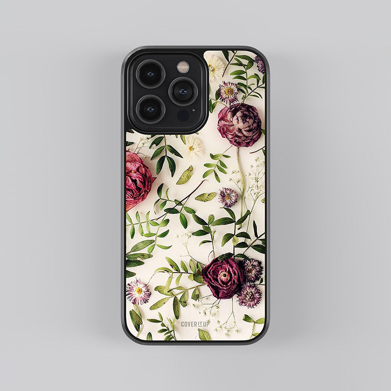 Buy Vintage Floral Glass Case Mobile Phone Cover | Cover It Up