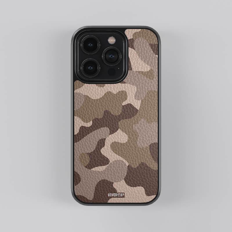 Walnut Camo Leather Case