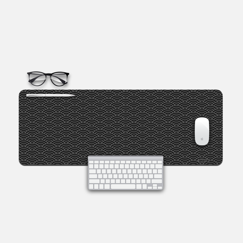 Anime Japanese Clouds Pattern Desk Mat and Gaming Mouse Pad