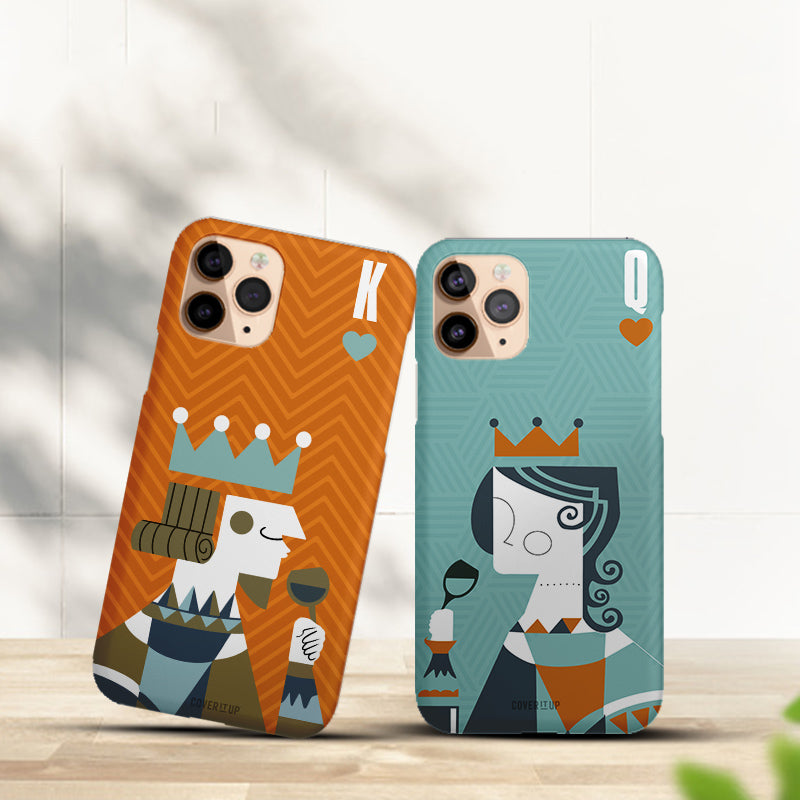 Buy King And Queen Couple Hard Case Mobile Phone Cover | Cover It Up
