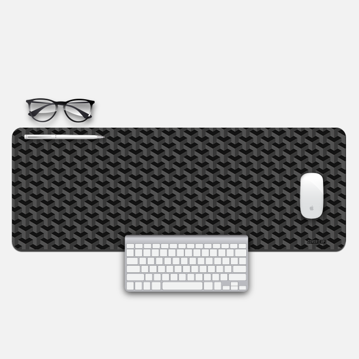 Buy Carbon Fiber Black Desk Mat | Cover It Up