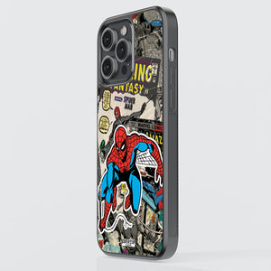Buy Official Marvel Vintage Spider-Man Glass Case Online