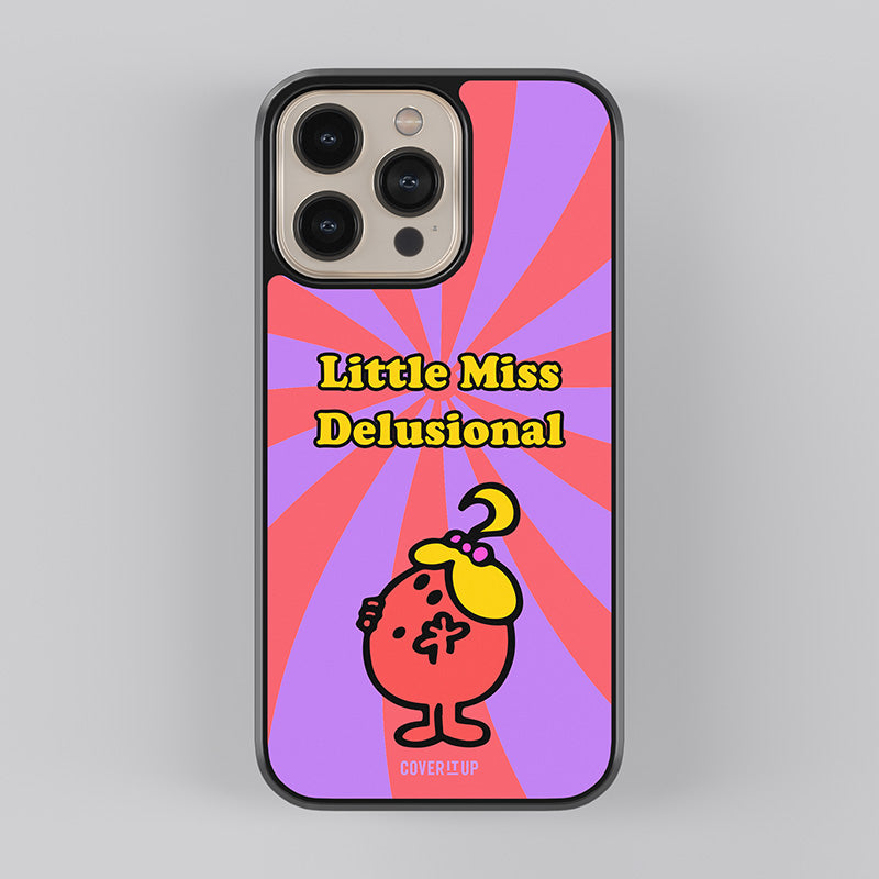 Buy Little Miss Delusional Glass Case Mobile Cover | Cover It Up