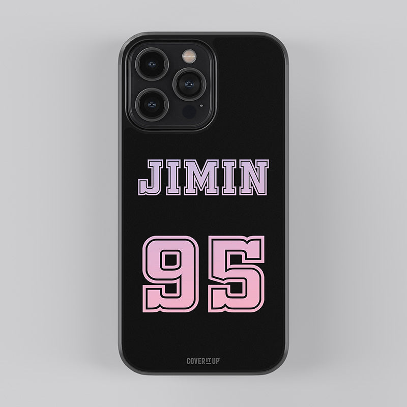 Buy JIMIN Jersey Number Glass Case Mobile Phone Cover | Cover It Up