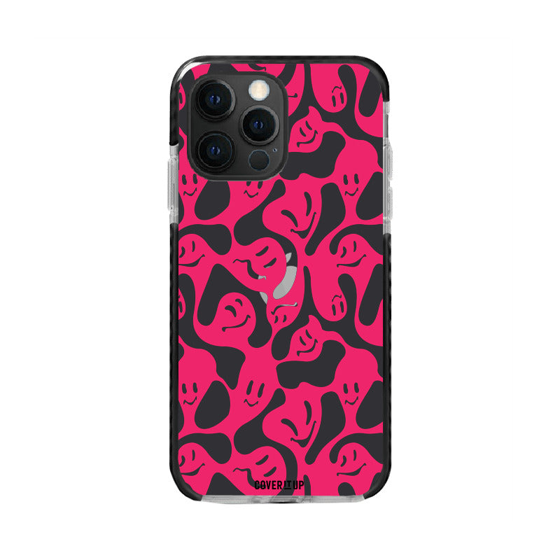 Distorted Pink smiley Bumper Case