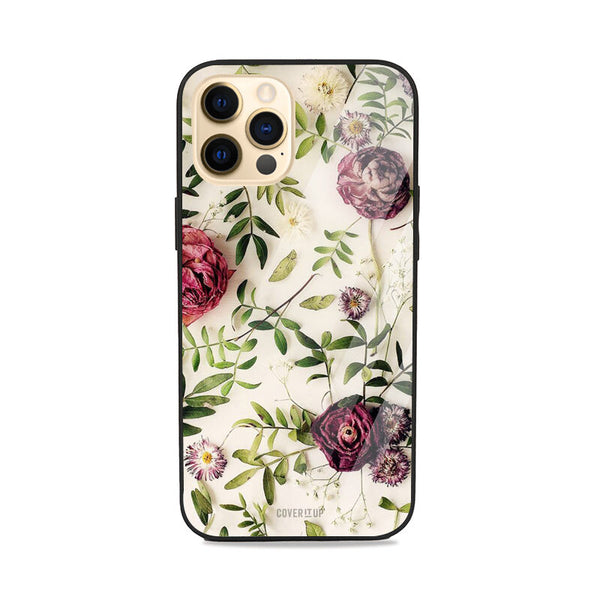 Buy Vintage Floral Glass Case Mobile Phone Cover | Cover It Up